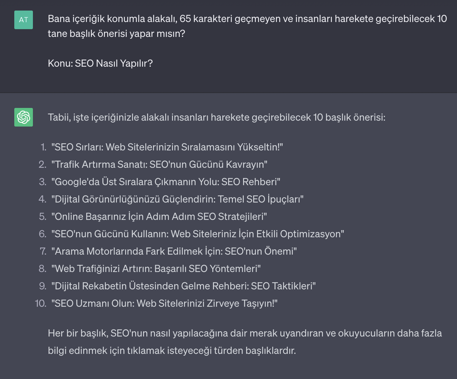 9 Harika Yöntemle ChatGPT SEO Nasıl Yapılır? - SEO Eğitim